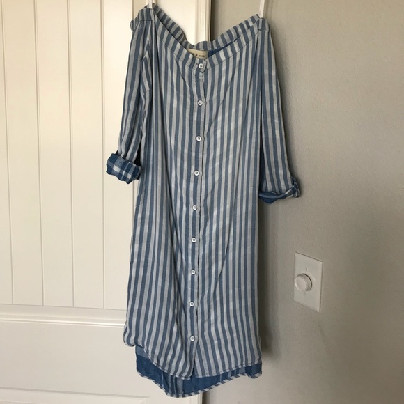 cloth & stone | Dresses | Anthropology Cloth Stone Striped Dress | Poshmark